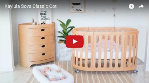 Kaylula Sova Classic 5 in 1 Cot + Mattress worth $259 | Bubs n Grubs