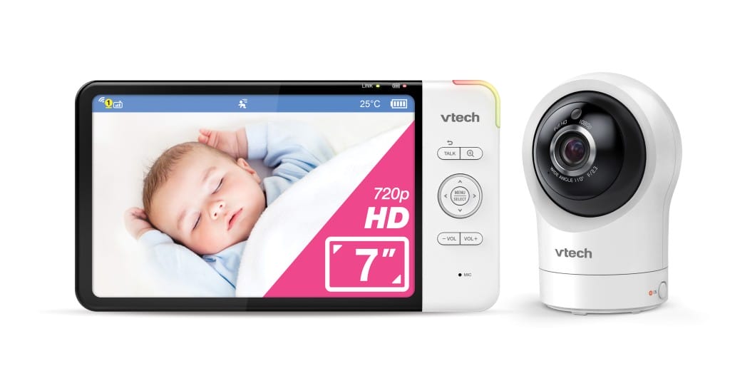 VTech RM7764HDV2 7” Smart HD Pan & Tilt Video Monitor with Remote ...